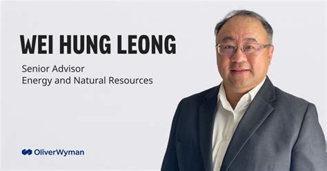 Im Excited To Be Bringing My Experience To Oliver Wyman And Its Energy And Natural Resources