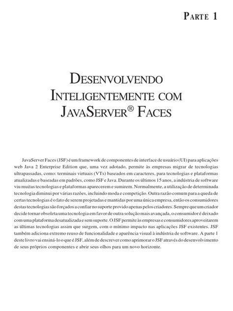 Jsf Livro Pdf Java Server Faces Framework De Software