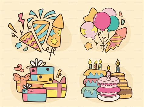 풍선과 선물이 잔뜩 들어있는 생일 카드 벡터 Unsplash의 축하 이미지