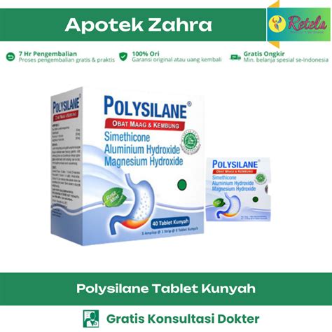 Jual Polysilane Tablet Kunyah 1 Box Shopee Indonesia