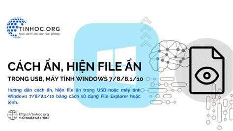 cách ẩn hiện file ẩn trong usb máy tính windows 7 8 8 1 10 tinhoc