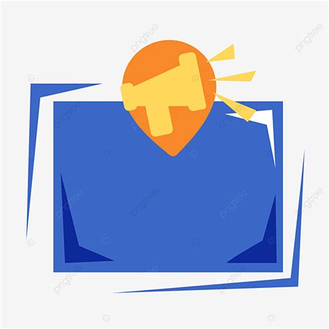 Blue Dialog Text Box Text Box Yellow Trumpet Dialog Box PNG Transparent Clipart Image And PSD