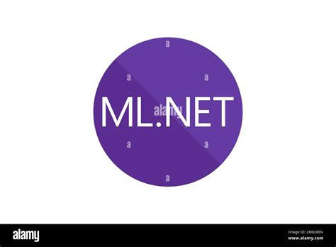 ML NET Logo White Background Stock Photo Alamy