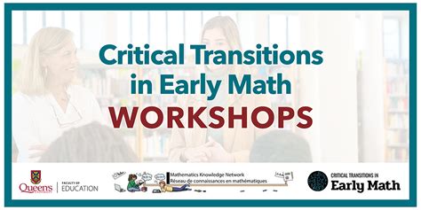 Critical Transitions In Early Math Workshops Early Math