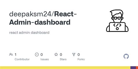 GitHub Deepaksm React Admin Dashboard React Admin Dashboard