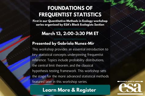 Our New Series On Quantitative Methods In Ecology Organized By Esas… Ecological Society Of
