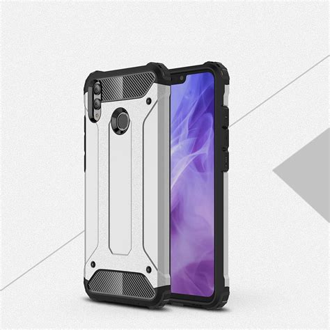 TPU PC Armor Combination Back Cover Case For Huawei Honor 8X Silver Alexnld Com