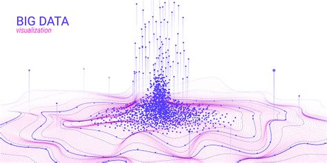 Wave 3d Big Data Visualization Analysis Infographic Stock Illustration