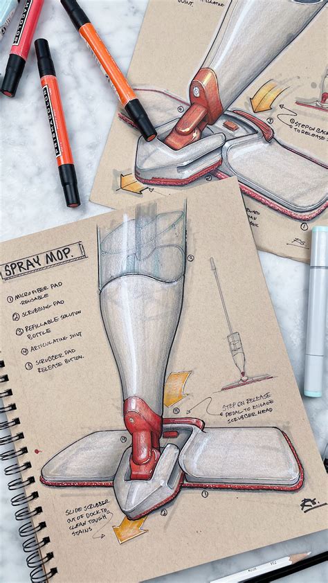 Industrial Design Marker Renderings