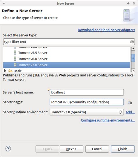 Configure Tomcat Server In Eclipse Openkm Documentation