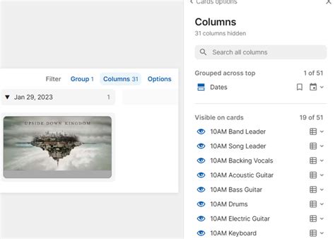 Some Columns Will Not Appear On Cards Bugs Coda Maker Community
