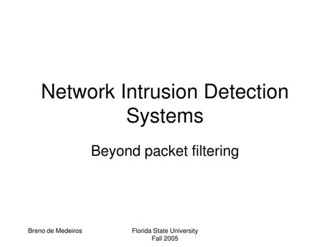 Ppt Network Intrusion Detection Systems Powerpoint Presentation Free Download Id 9293775