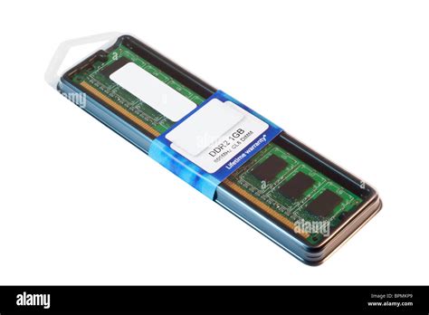 Ddr2 Memory Module In The Package Isolated On White Background With