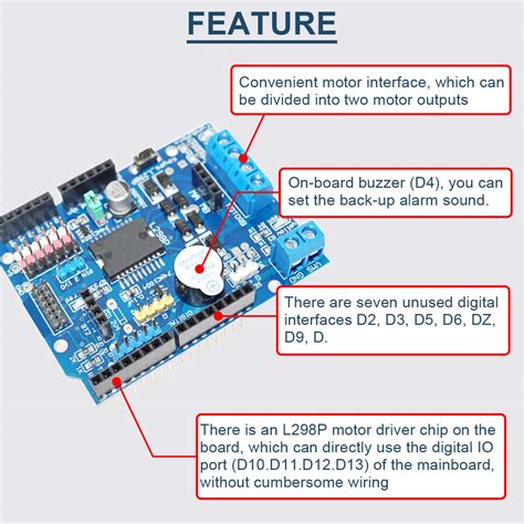 Snapklik Com DAOKAI L P Motor Driver Module H Bridge Driver Shield Expansion Board Speed