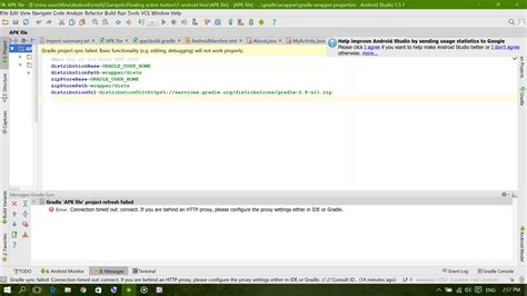 Gradle Project Sync Failed In Android Studio 15 Stack Overflow