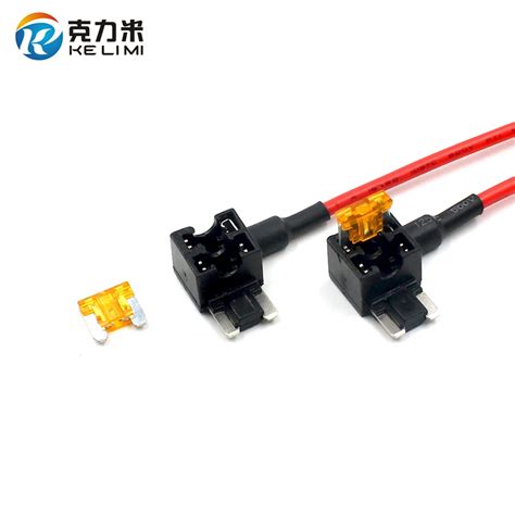 회로 로우 프로파일 미니 퓨즈 박스 홀더 탭 듀얼 회로 퓨즈 어댑터 자동차 액세서리 10 개fuse Box Holderfuse Boxmini Fuse Box