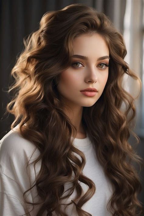 Girl With Long Wavy Brown Hair Light Brown Hair Brown Hair Looks