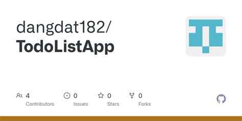 GitHub Dangdat TodoListApp