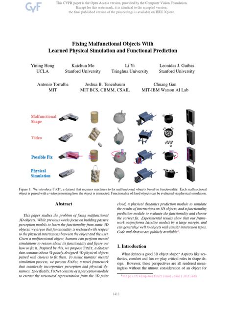 hong fixing malfunctional objects with learned physical simulation and