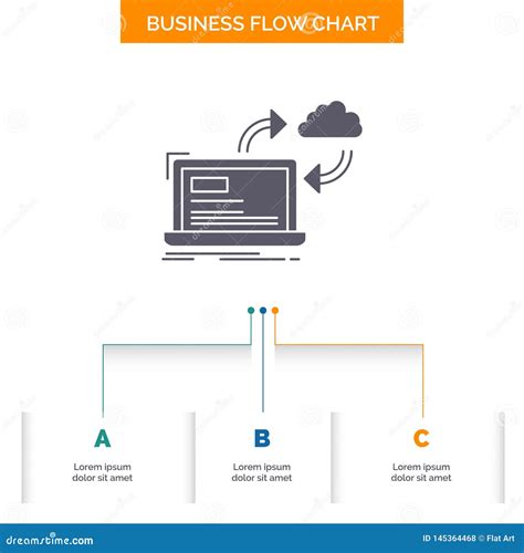 Sync Processing Data Dashboard Arrows Business Flow Chart Design