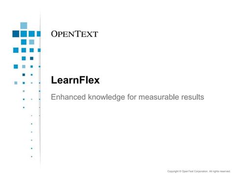 Opentext Learning Solutions Pptx
