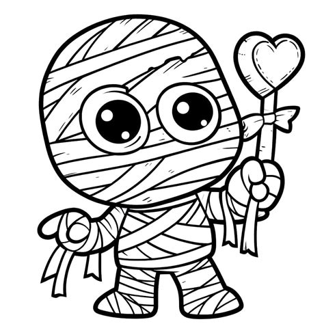 Mummy Coloring Pages Coloringlib