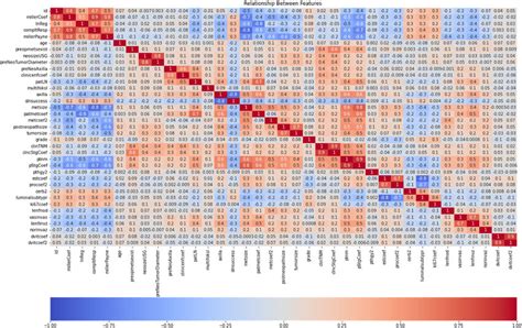 Correlation Map Between Variables Download Scientific Diagram