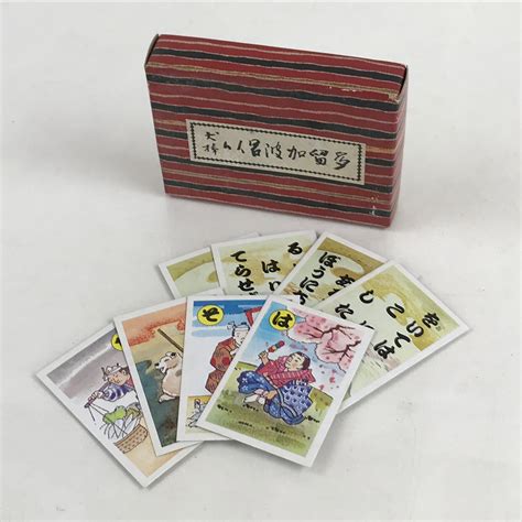 Japanese Iroha Karuta Playing Cards Vt Classic Game Proverbs Picture H