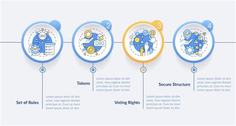 Premium Vector Dao Elements Circle Infographic Template