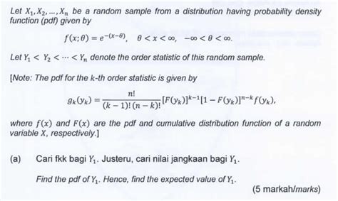 solved let x1 x2 xn be a random sample from a