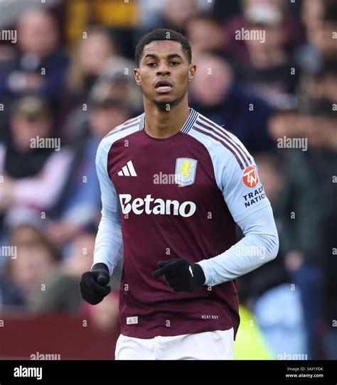 Birmingham Uk 19th Apr 2025 Marcus Rashford Av At The Aston Villa