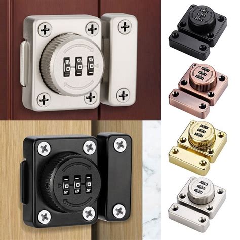 Door Latch Household Cabinet Latch Set Password Locks Door Latch Parts