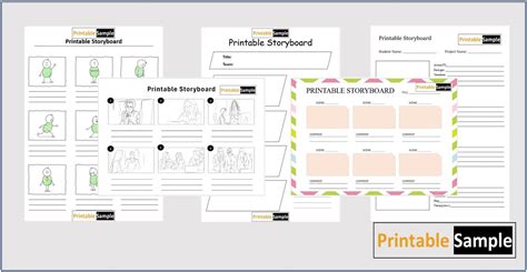 Editable Storyboard Templates Ms Word And Powerpoint And Excel