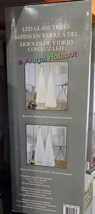 Beautiful Led Glass Trees At Costco Frugal Hotspot