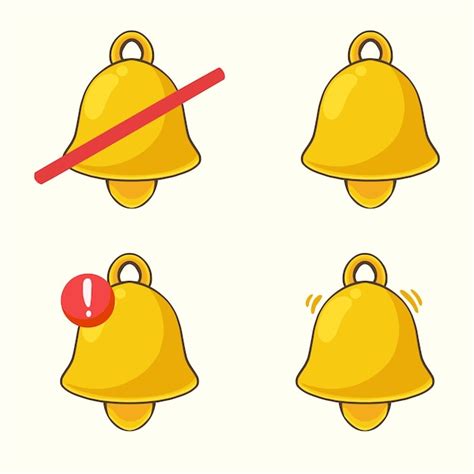 Premium Vector Notification Bell Icon Set Incoming Inbox Message New Message Notofication