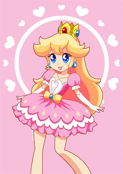 Princess Peach By Michi Arts On Deviantart