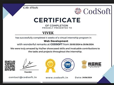 Vivek Kumar On Linkedin Codsoft Cip Internship Achievement Learning Professionaldevelopment