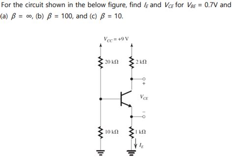 solved for the circuit shown in the below figure find le