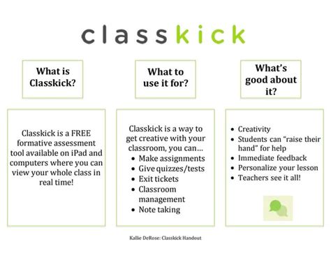 Classkick Handout Docx