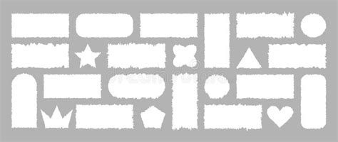 锯齿矩形形状集 边缘锯齿的破碎框架或文本框 毛织构的羽绒元素束 向量例证 插画 包括有 背包 形状 360272509