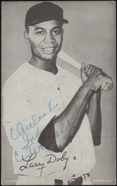Hof ‘larry Doby 1947 66 Baseball Exhibit Card Cardhawk