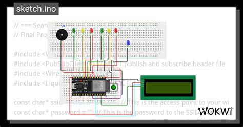 Module 7 Sean Clayton Wokwi Esp32 Stm32 Arduino Simulator