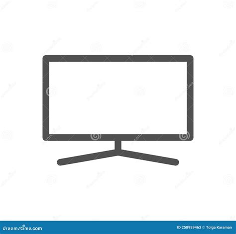 Monitor Icon Stock Vector Illustration Of Arrow Monitor 258989463