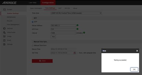 Reolink Cameras Not Syncing To Local Ntp Server Rblueiris