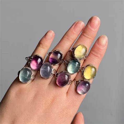 Candy Fluorite Ring Mystic Moonlight