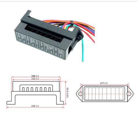 Input Output Car Blade Fuse Blocks ATO Inline V Fuse Holder With Wire