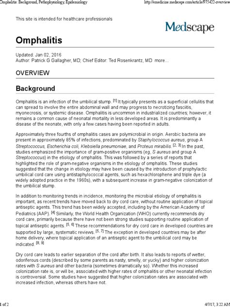 Omphalitis Background Pathophysiology Epidemiology Download Free