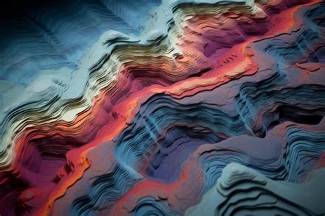 Descriptive Topographic Height Map Generate Ai Premium Ai Generated Image