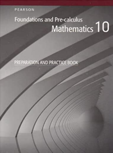 Foundations Pre Calculus Mathematics 10 Workbook Maskwacis Cultural College Bookstore