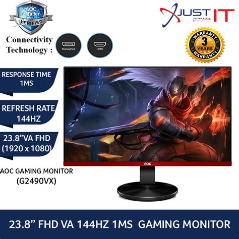Aoc G2490vx 23 8 Fhd Va 144hz 1ms Adaptive Sync Hdr Mode Gaming Monitor BeeCost